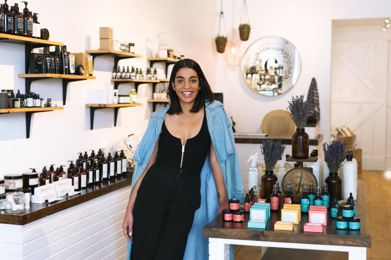 Picture of Shop Owner Smiling Photo - Free Stock Photo